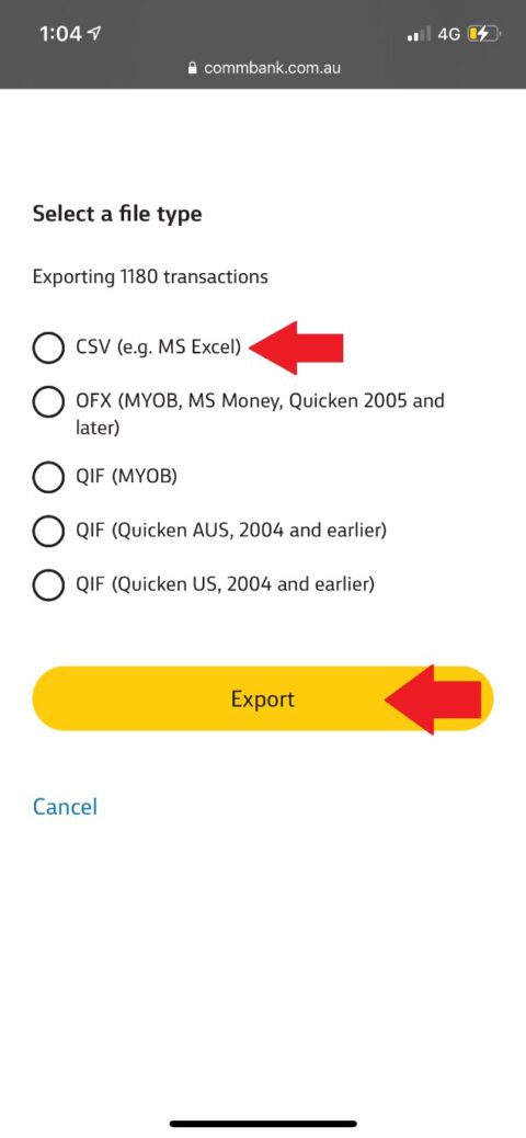 Instructions on How to Export a History of your Business Bank Account ...